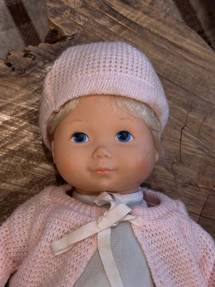 1977 Fisher Price My Baby Beth Doll Vintage Soft Body Blonde Blue Eyes ...