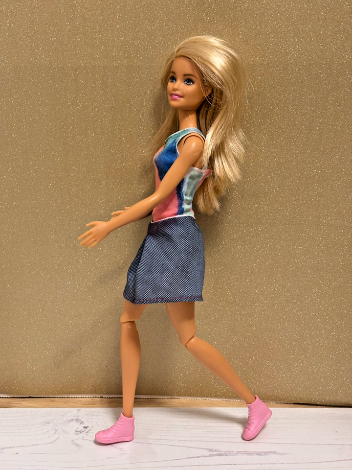 Blonde Barbie Doll, Dress, Shoes and Adoption Certificate (Preloved) | eBay UK