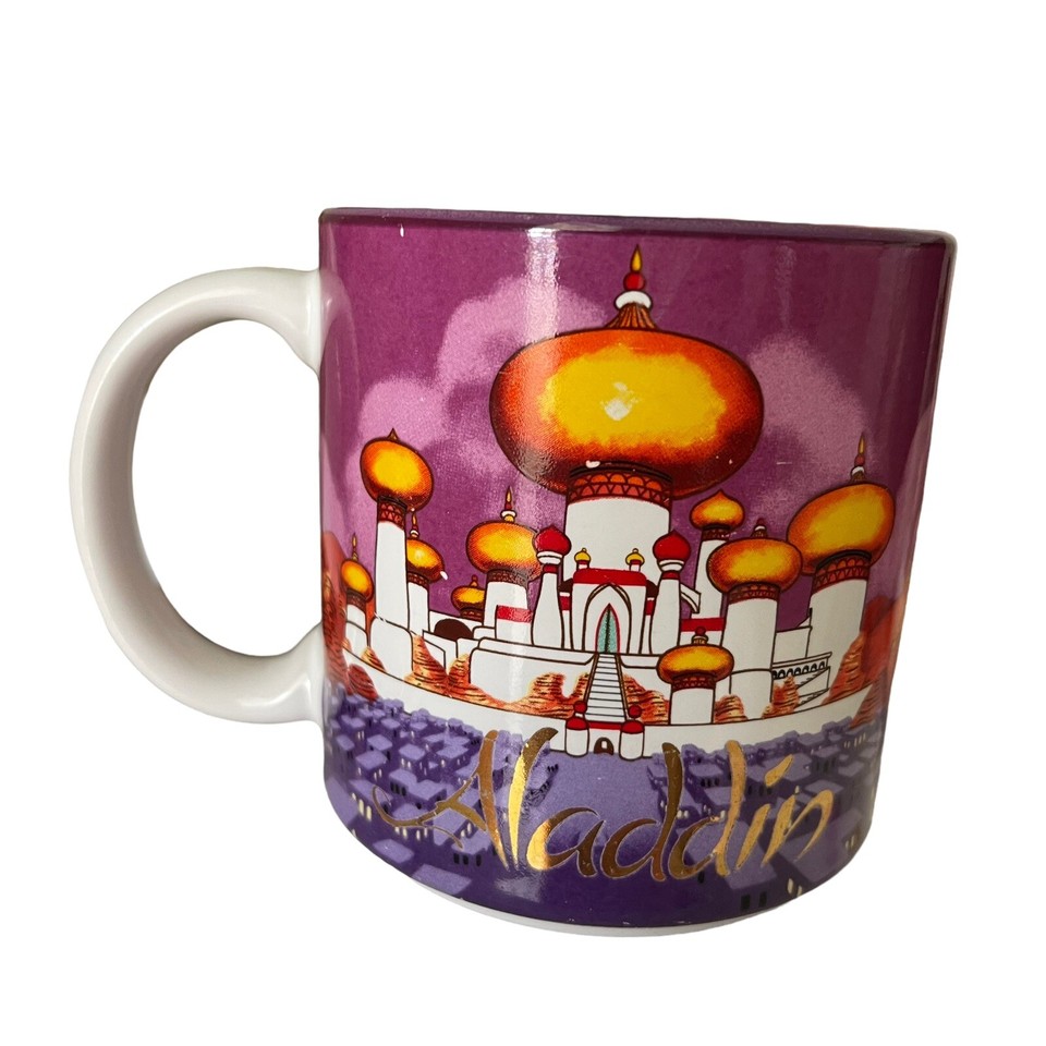Disney Aladdin Genie Coffee Mug Retired Design Souvenir Ceramic Coffee ...
