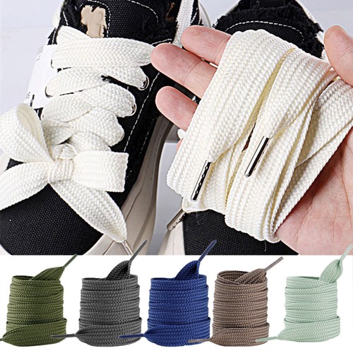 Strings Extra WIDE Shoelaces 20mm 130cm Long Sneakers Shoes Boots Flat ...