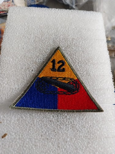 Patch armée us 12th ARMORED DIVISION ww2 original | eBay