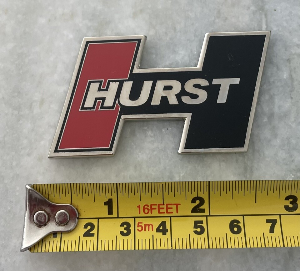 HURST PEWTER METAL NOS EMBLEM | eBay