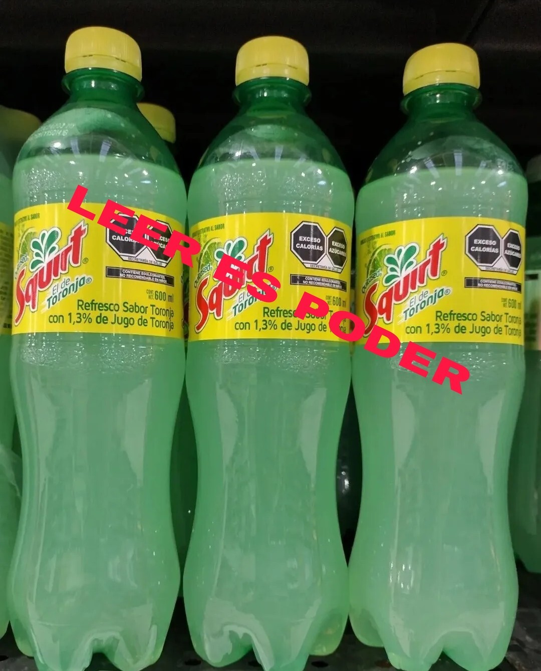 6X SQUIRT REFRESCO AUTHENTIC MEXICAN SODA POP - 6 BOTTLES OF 20 OZ EA ...