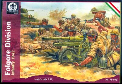 Waterloo 1815 Miniatures 1/72 ITALIAN WWII FOLGORE DIVISION INFANTRY ...
