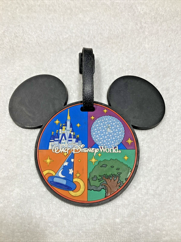 DISNEY WORLD - BIG CHUNKY RUBBER LUGGAGE TAG - MICKEY EARS - 4 PARKS | eBay