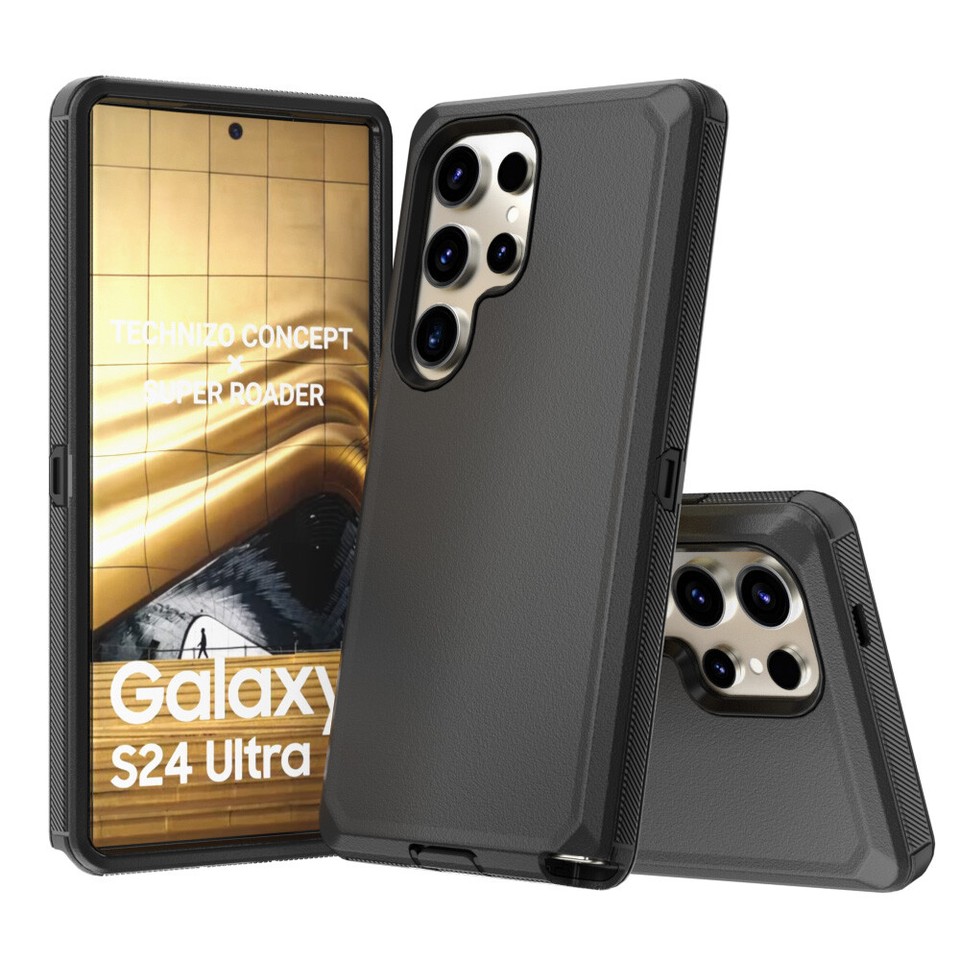 For Samsung Galaxy S24 Ultra S24+ Heavy Duty Case, Shockproof Hard Case ...