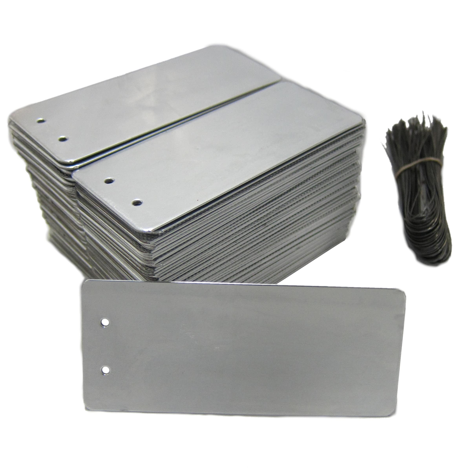 Impress-O-Tag Jumbo Double Sided Write On Metal Foil Tags (Pack of 100 ...