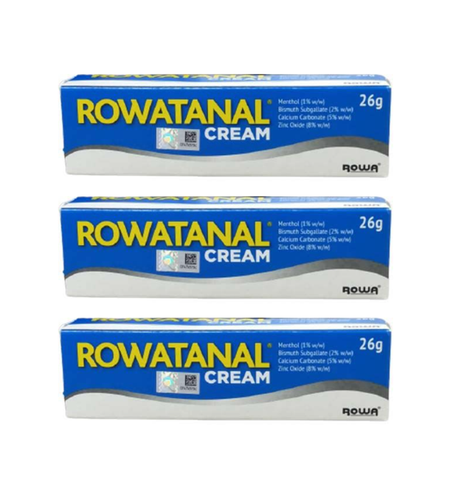 3 x Rowatanal Cream (26g) Treatment For Hemorrhoids, Piles & Anal ...