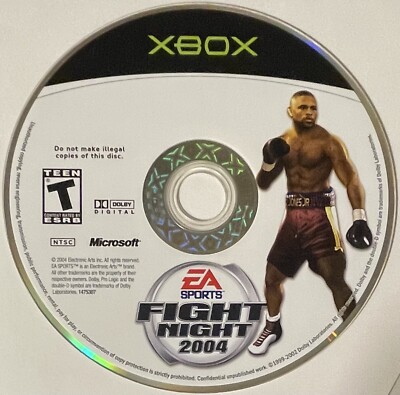Fight Night 2004 (Microsoft Xbox, 2004) DISC ONLY | NO TRACKING | M1506 ...