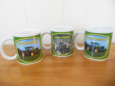 Set of Three Vintage John Deere Tractor Coffee Mugs - New | eBay