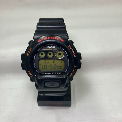 CASIO G-SHOCK DW-6900B-9 STANDARD FOX FIRE Black Chrono Digital Men ...