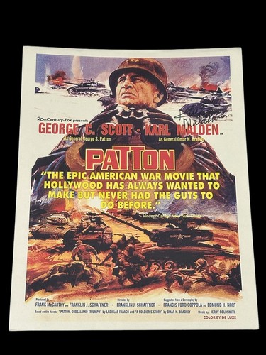 Karl Malden Patton Rare Signed Autograph 11x14 Lobby Card Photo George ...