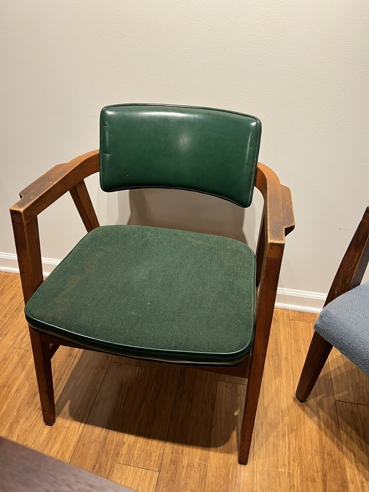 1960s W.H. Gunlocke Chair Company 21-C Walnut Chair | eBay