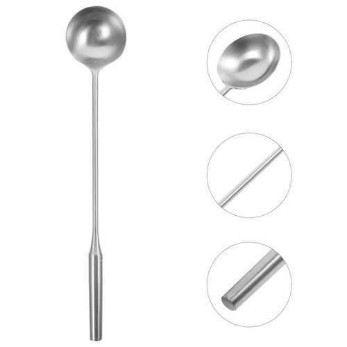 Long Handle Spoon Water Ladle Stainless Steel Soup Ladles for Serving ...