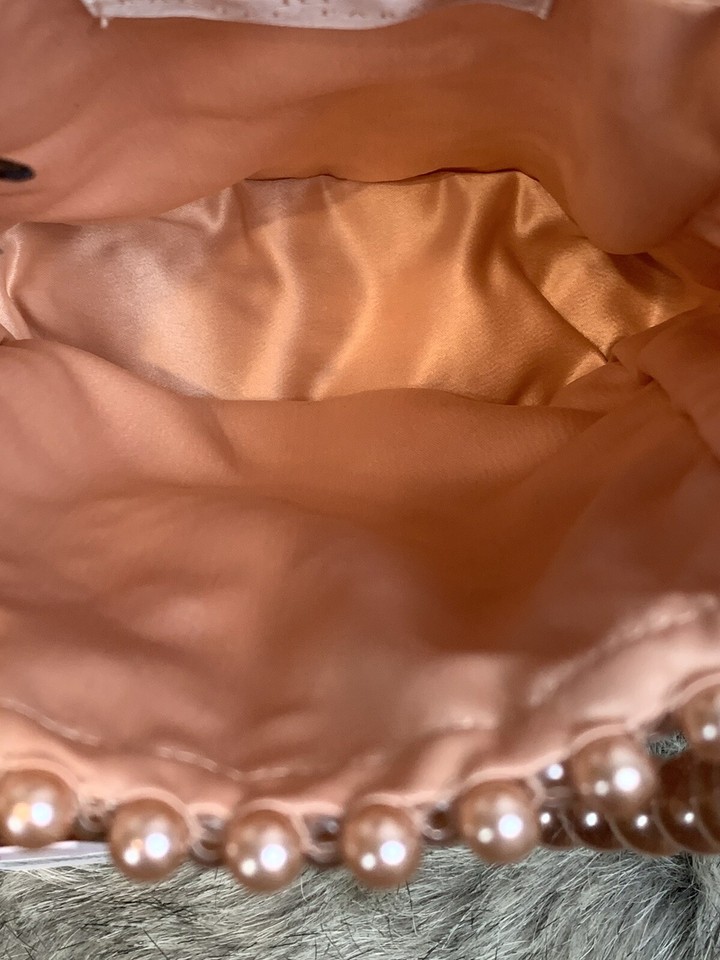 Lisa Parcell Mini Beaded Top Handle Bag Pink Dust Color Very Cute! NWTS ...