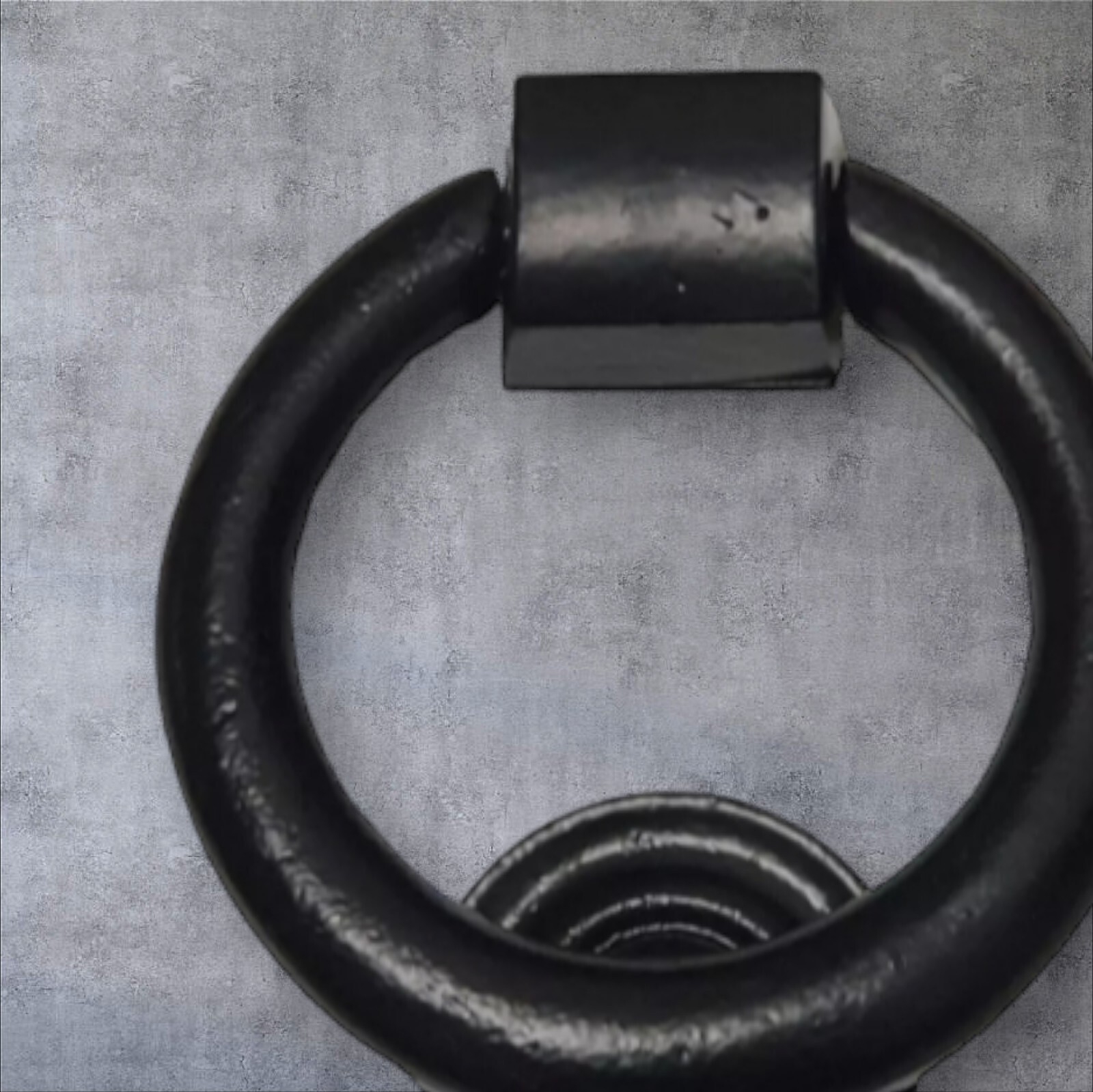 Ring Smooth Black Front Door Knocker Round Cast Iron | eBay UK