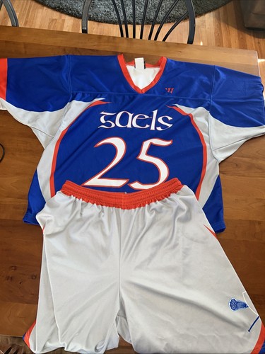 Warrior Bishop Gorman High School Gaels Worn Lacrosse Uniform Jersey ...