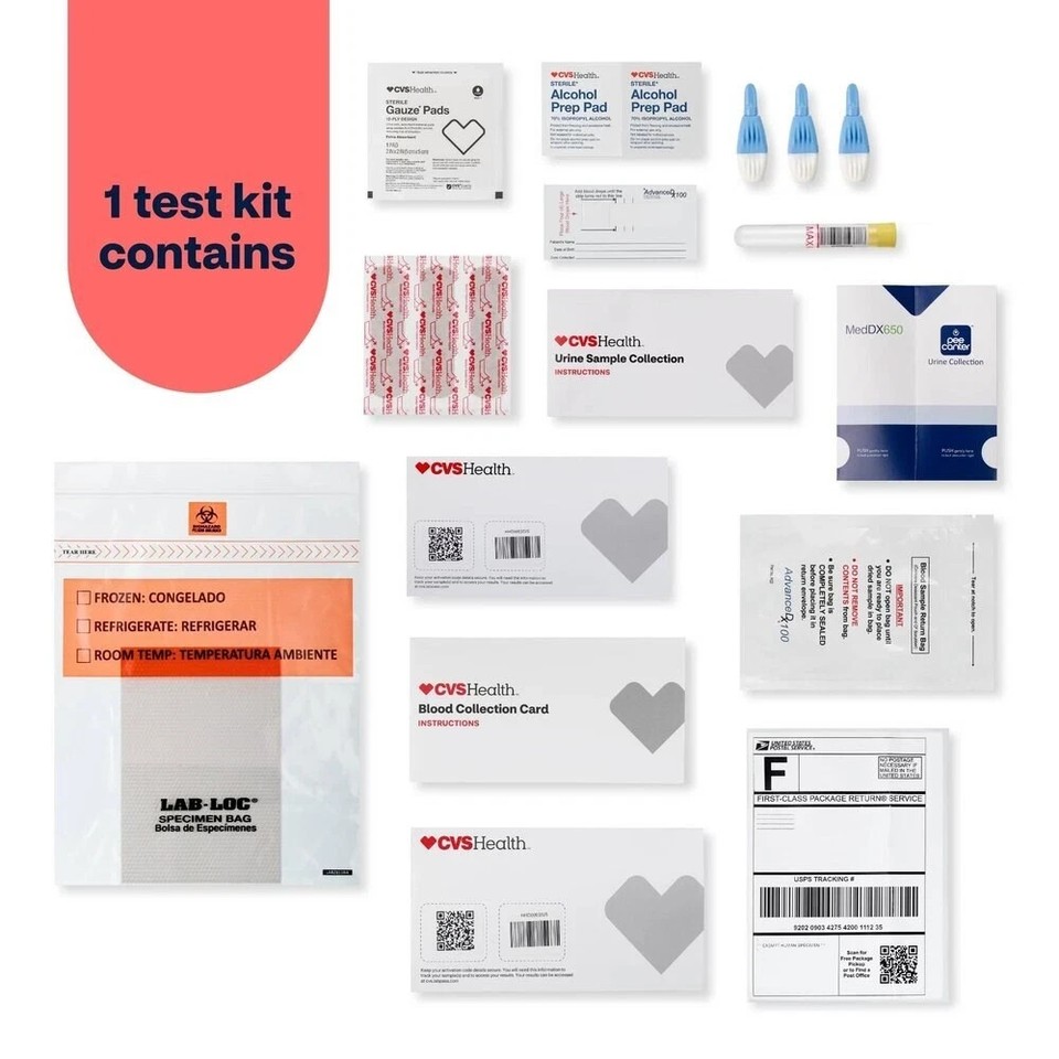 CVS Heart Health & Diabetes Home Test Kit No Lab Fees - Exp 5/27 - New ...