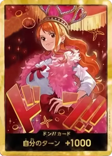 ONE PIECE Card Game Heroines Edition EB-03 Gold DON!! 4 Card Set Nami ...
