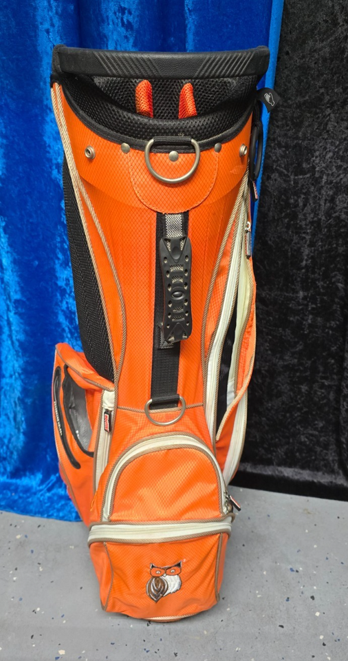 Hooters Orange Golf Bag With Backpack Style Strap | eBay