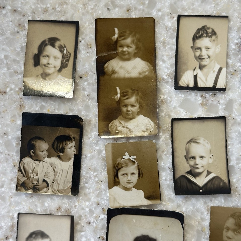 Vintage Arcade Photo Booth Lot 60 Photos - Men Women Girls Boys Couples ...