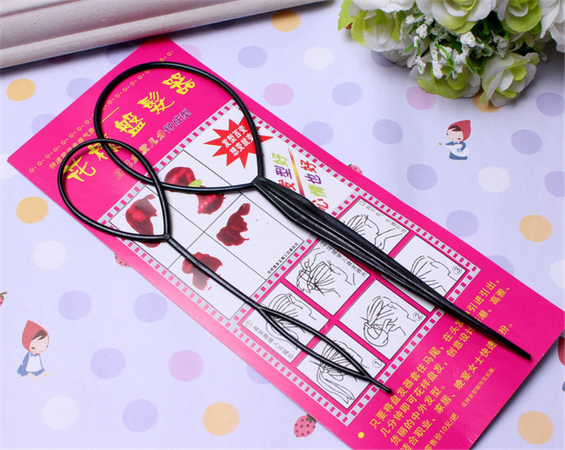 1Pair Pack of Topsy Hair Braid Pony Tail Maker Styling Tool Hair ...