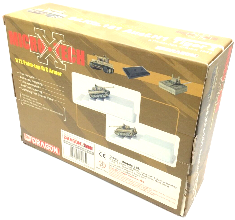 Dragon Micro X Tech 1/72 R/C Armor TIGER I Sd.Kfz.181 Ausf.H1 27MHz AUTUMN 1943 | eBay