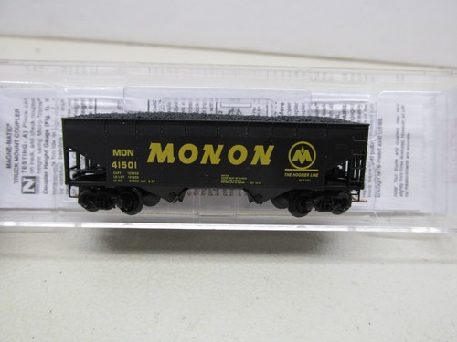 MICRO-TRAINS~#05500370-MONON-2-BAY HOPPER-W/COAL LOAD #41501-N SCALE | eBay