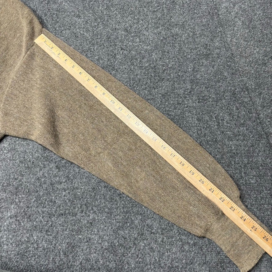 Peruvian Connection Sweater Mens Large 100% Alpaca Cardigan Tan Button ...