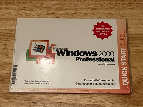New Sealed Windows 2000 Professional With Service Pack 2 No Key Bundle ...