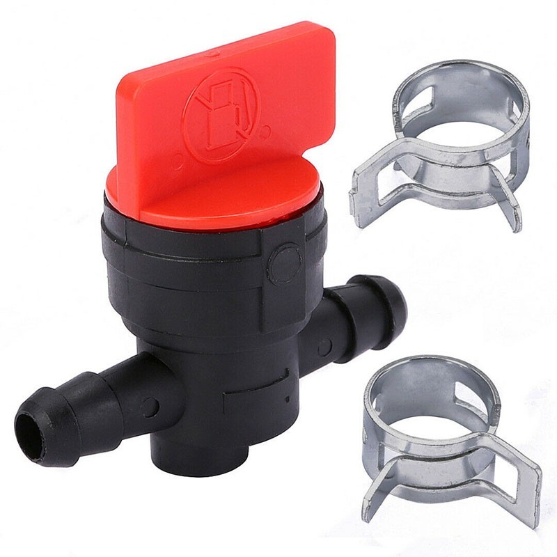 2pcs 1/4 In-Line Straight Fuel Gas Cut-Off/Shut-Off Valves Engine ...