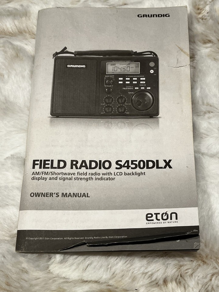 Grundig S450DLX Portable AM/FM Shortwave Field Radio LCD backlight ...