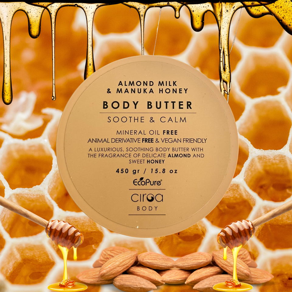 Ciroa Body Butter Almond Milk & Manuka Honey, Vegan Friendly 15.8oz | eBay
