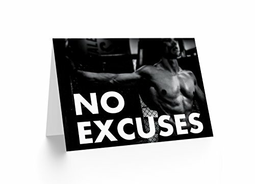 Gym Motivational Quote No Excuses Blank Greeting Card With Envelope | eBay