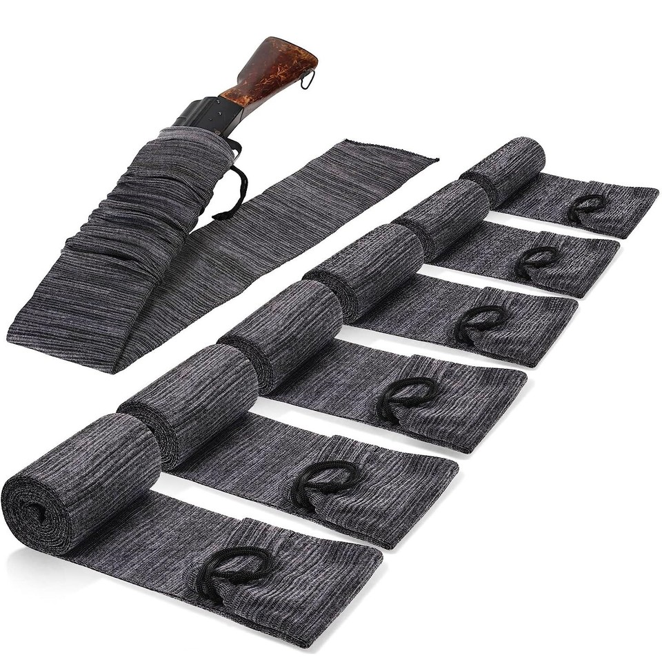 6 Pack 54" Gun Sock Protection Cover Storge Sleeve Silicone Treated ...