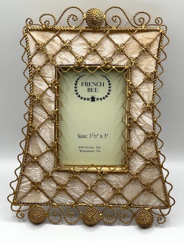 Vintage Dezine French Bee Metal Wire Photo Frame for 3.5x5 in Photos ...
