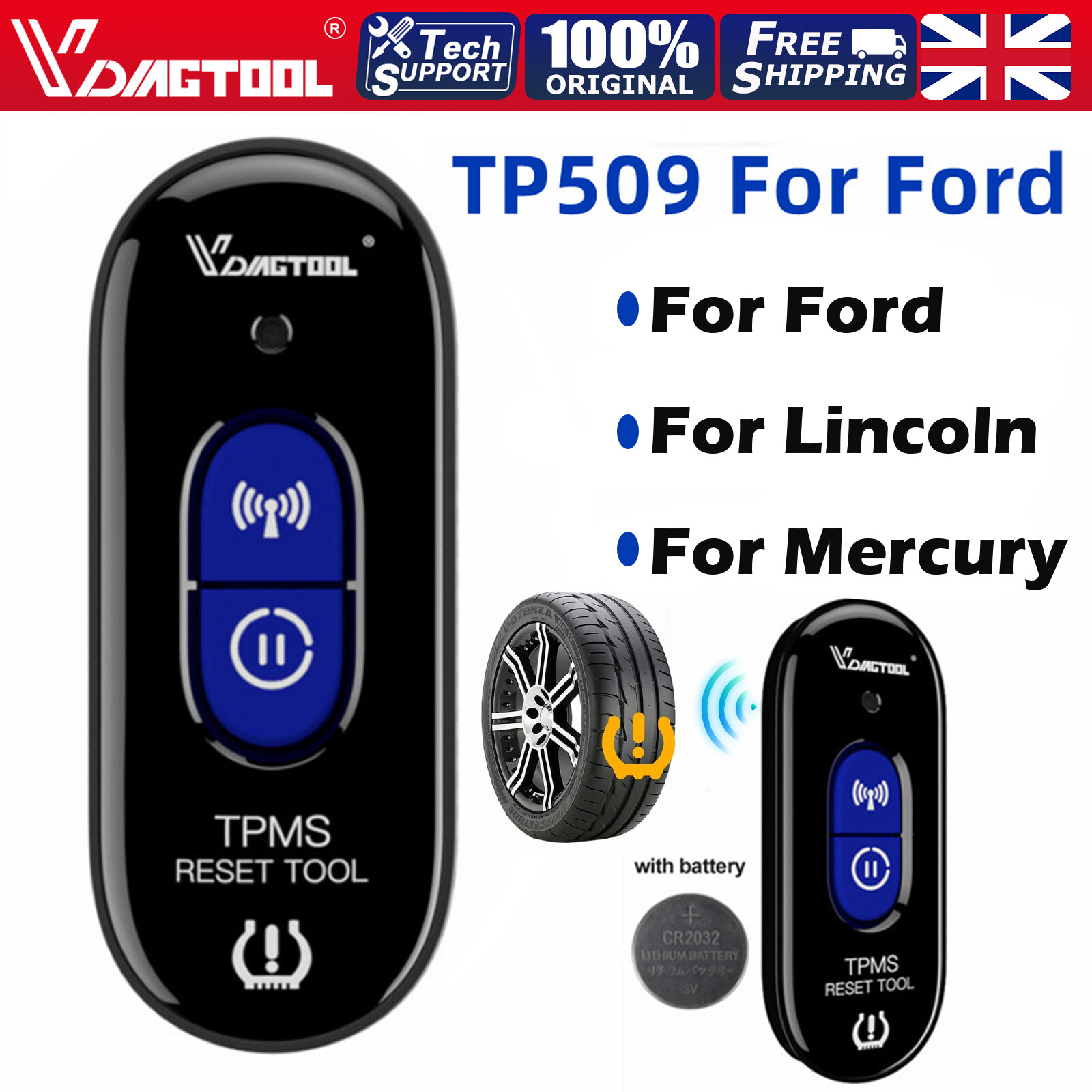 For Ford vehicles Auto Tire Pressure Monitor Sensor TPMS Reset Tool ...