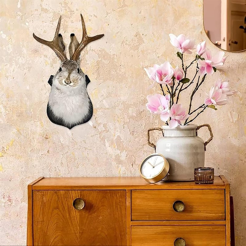 Jackalope Mount, Jackalope Taxidermy, Animal Head Wall Decor, Deer Head ...