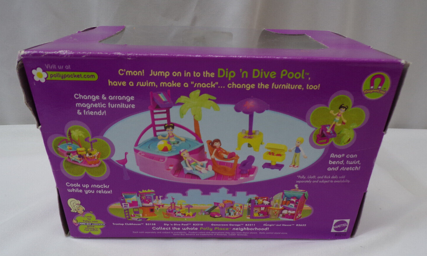 2003 Mattel Polly Pocket Polly Place Dip 'n Dive Pool MagnetCool for ...