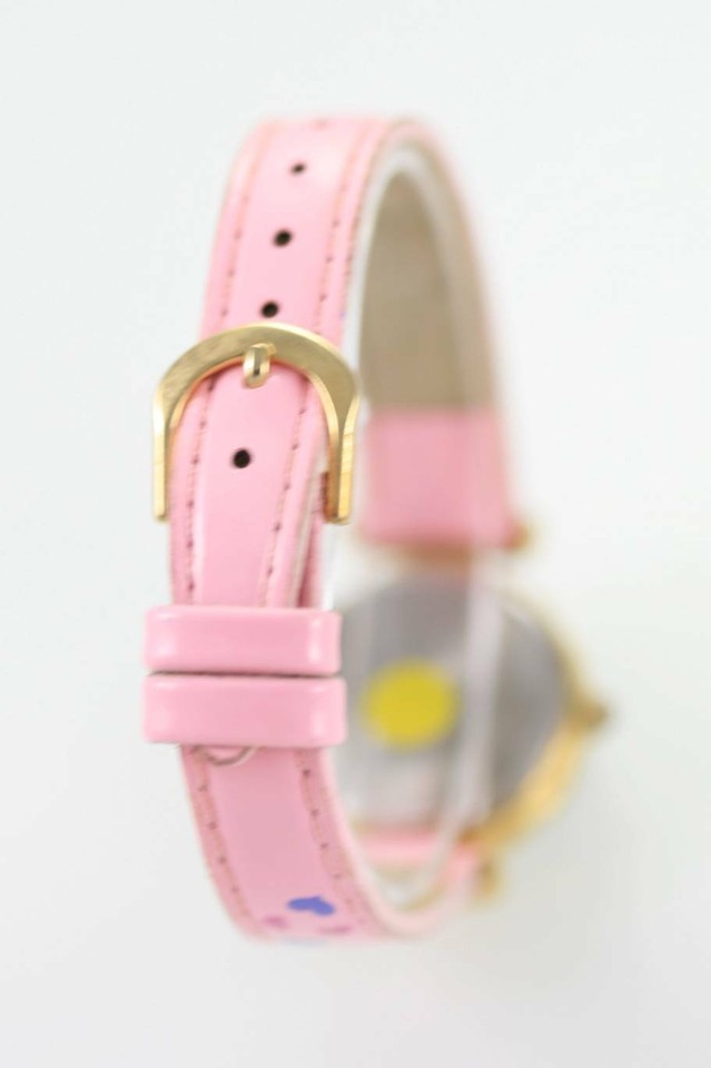 Relic Womens White Stainless Gold Steel Pink Leather Battery Quartz ...