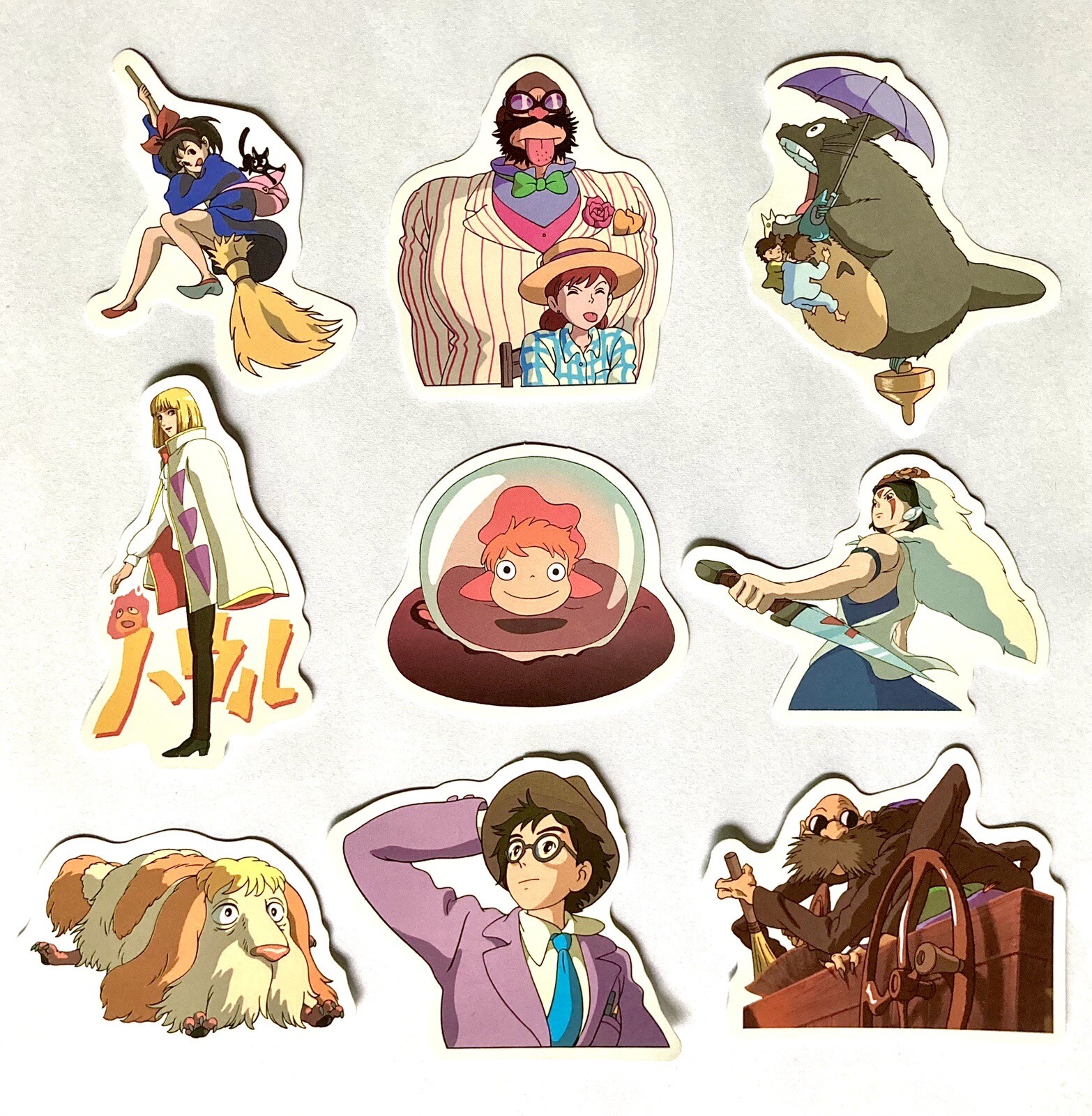 Ghibli Anime Ponyo Vinyl Stickers (9 PACK) - Glossy Laminated ...