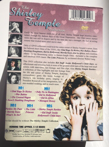 The Shirley Temple Collection (DVD, 2004, 5-Disc Set) for sale online ...