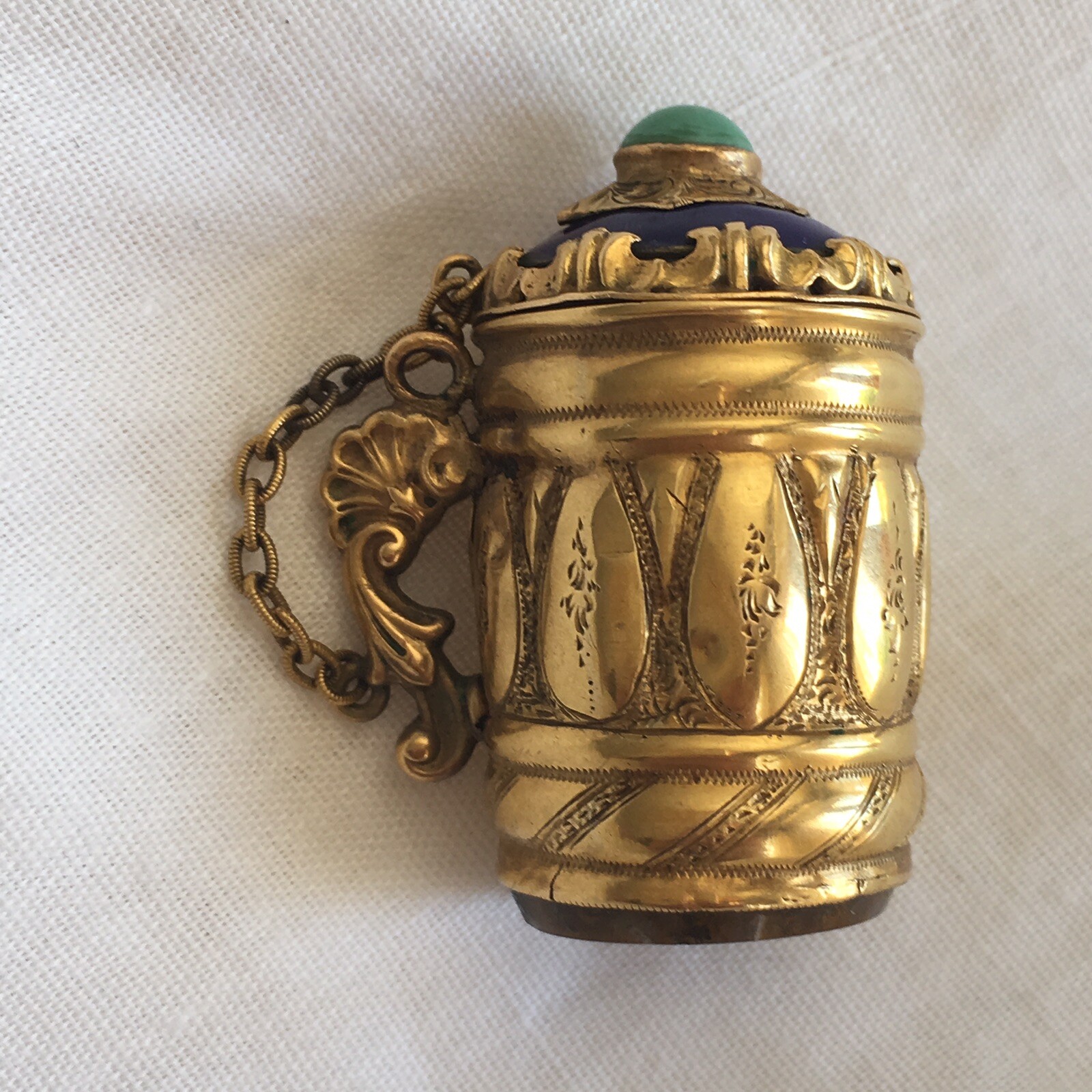 Antique Tankard Charm 14K Gold Circa 1850s American, Moss Agate Museum ...