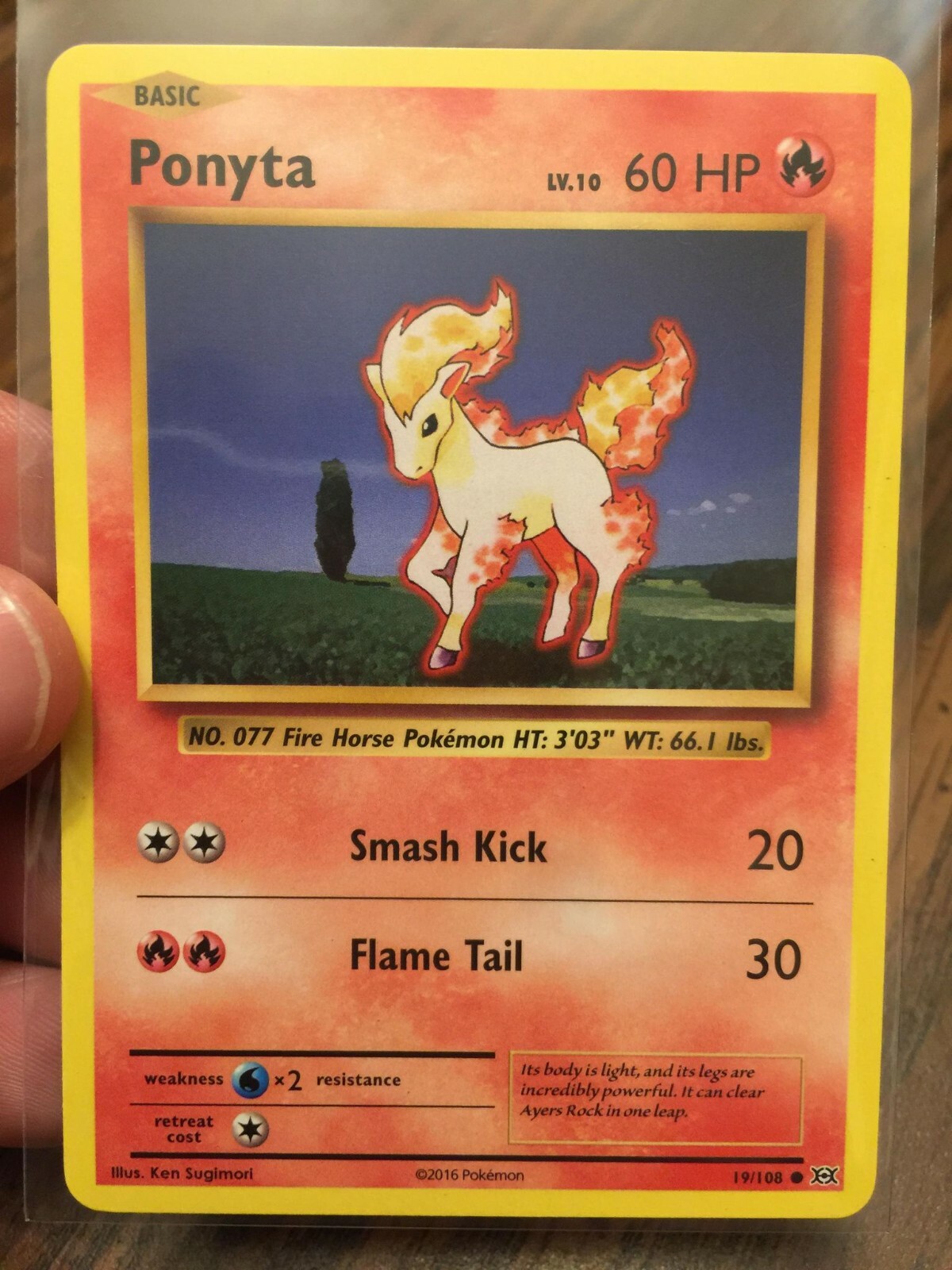 Ponyta Pokemon Card