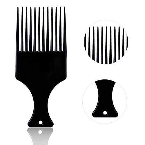 Molain 6 Pcs Plastic Afro Pick Comb for Smooth, Wide-Tooth Styling of ...