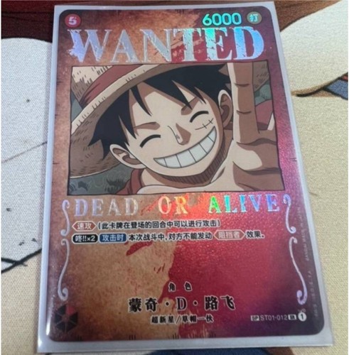 Monkey D. Luffy ST01-012 SR SP Wanted Mighty Enemies - ONE PIECE Card Game NM | eBay