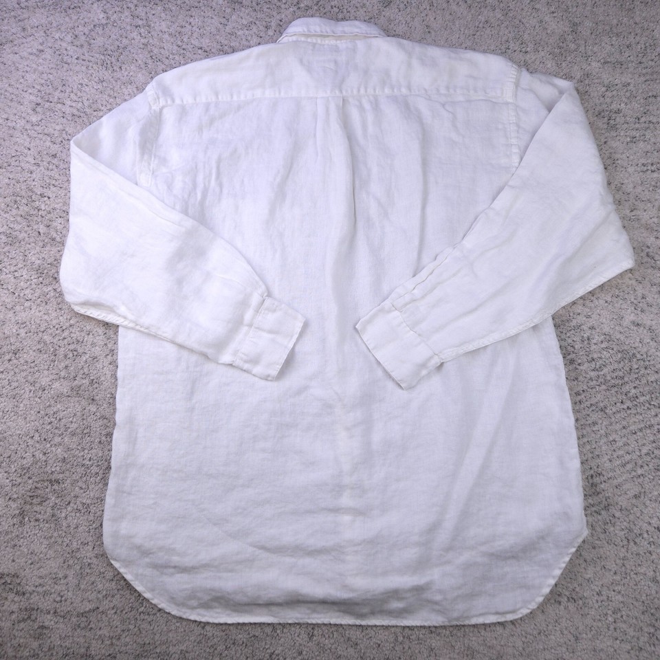 Vintage Banana Republic Shirt Mens XL Irish Linen 100% Long Sleeve ...