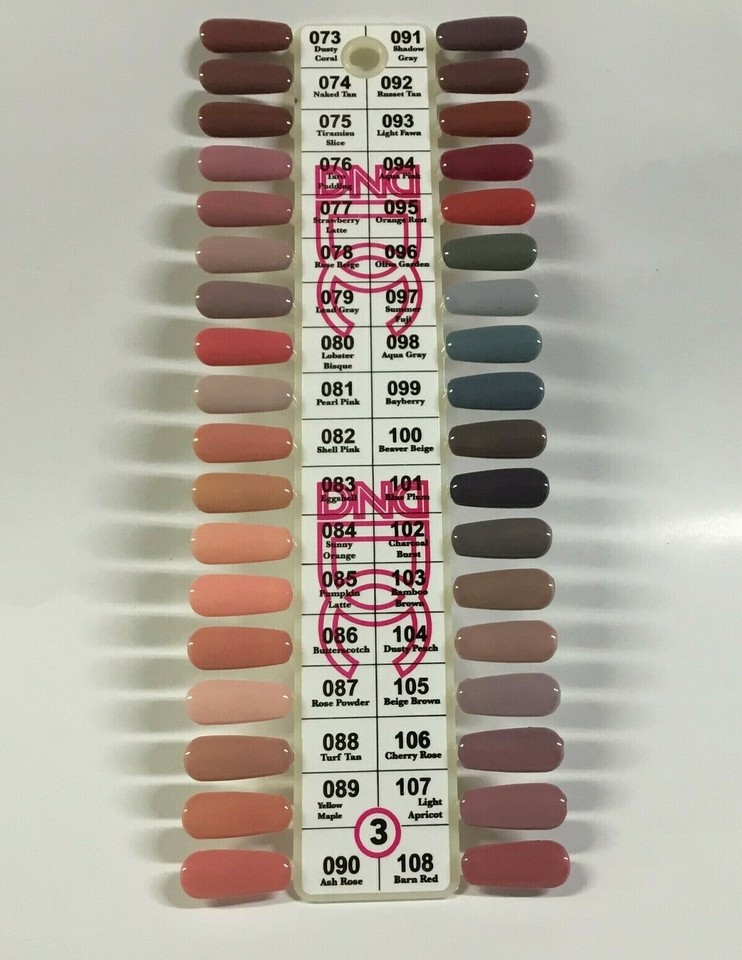 DC&DND Daisy Color Chart Gel Polish Color Sample Chart Palette Display ...