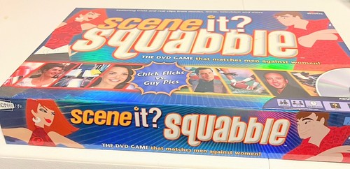 Scene it Squabble DVD Board Game Chick Flicks vs Guy Picks Men against ...