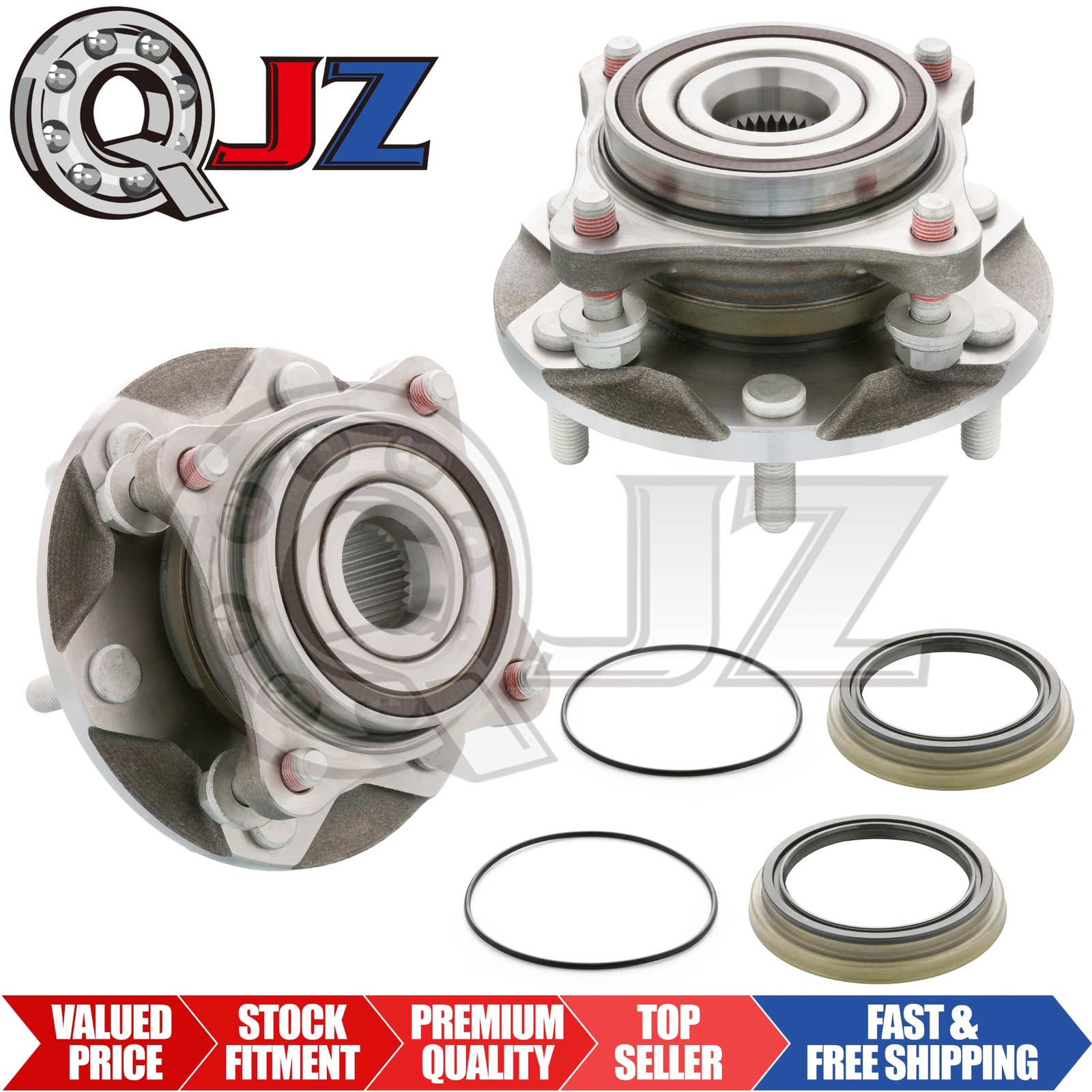 [FRONT(Qty.2)] 4110446 Wheel Hub Assembly Kit For 2005-2018 Toyota ...